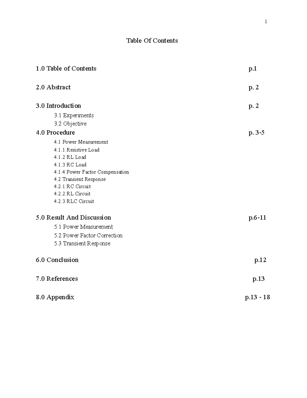 ELEC 273 - Lab Report 4: AC Circuit Power & Transient Response Analysis - Studocu