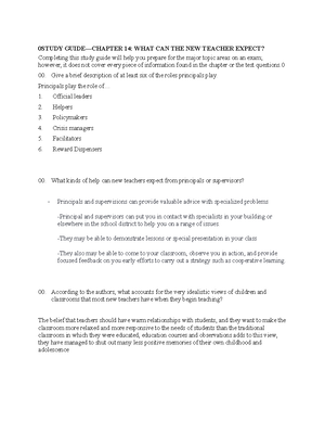 Chapter 5 Study Guide - CAROLINE APPEL 0STUDY GUIDE—CHAPTER 5: WHAT IS ...