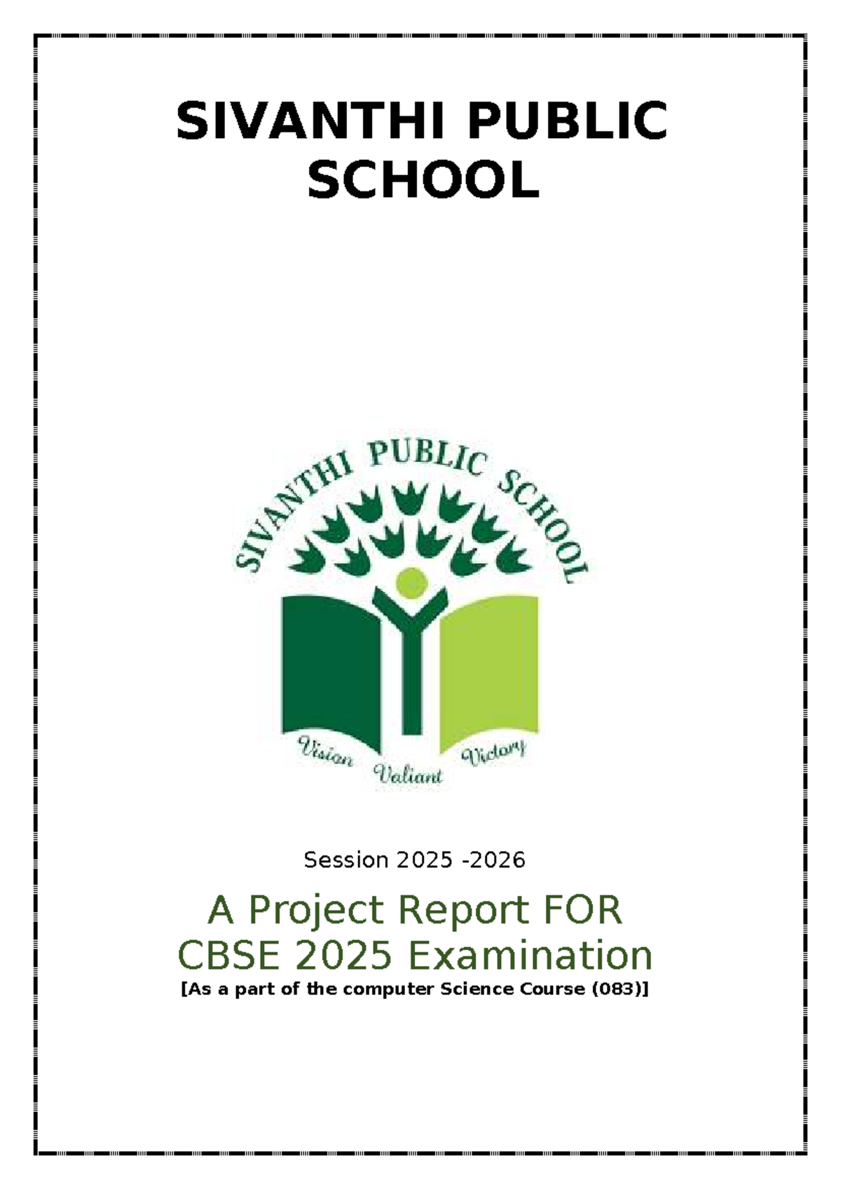 Proj First Page - cs project submision - Computer and Technology ...