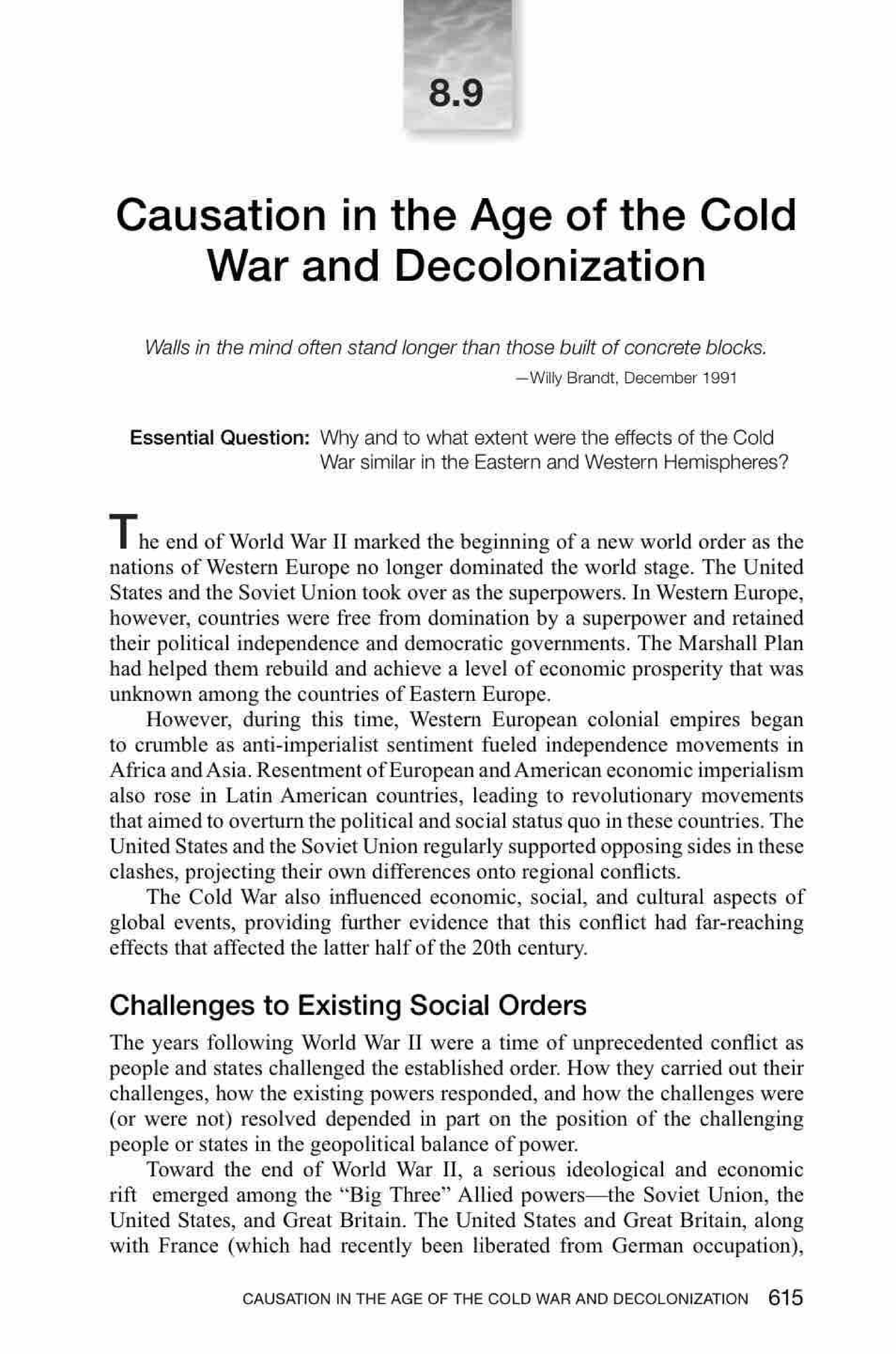 Causation in the Cold War and Decolonization - Studocu