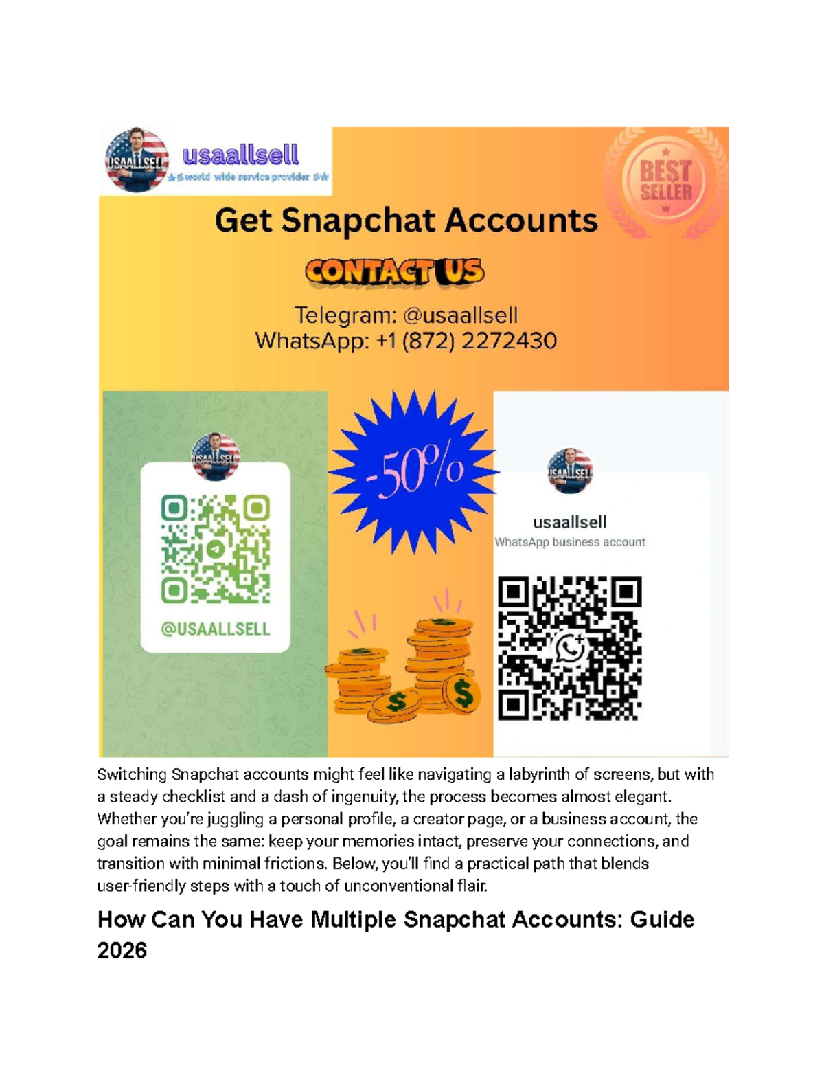 How to Switch Between Multiple Snapchat Accounts: A 2026 Guide - Studocu