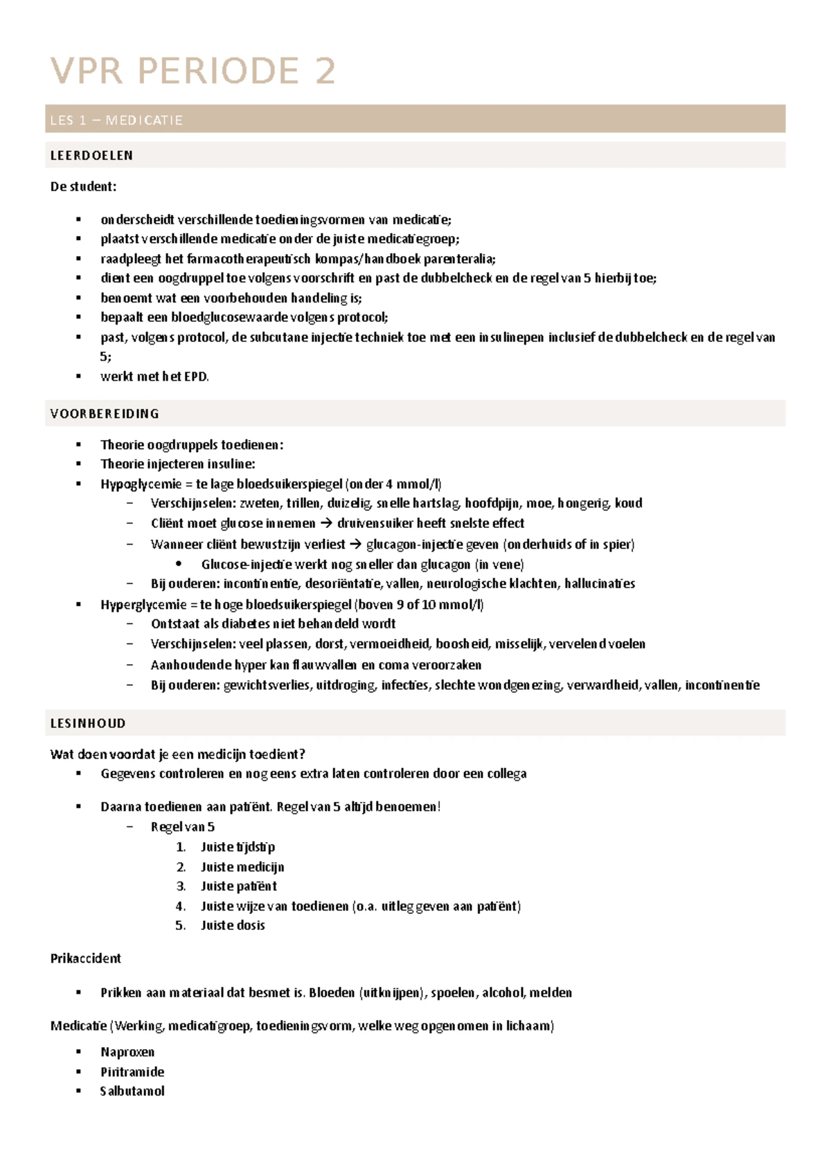 Protocollen rode en gele wond - Hanteer onderstaand protocol voor het ...