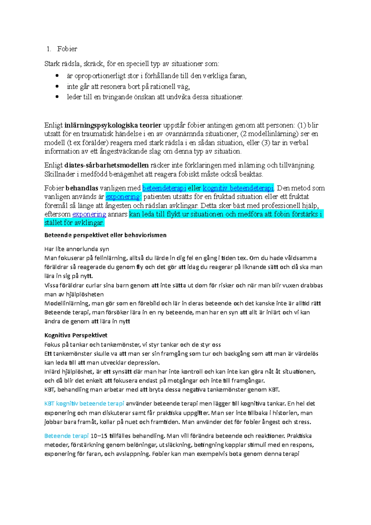 Kognitiva perspektiv - Vad är kognitiva perspektivet Begreppet ...