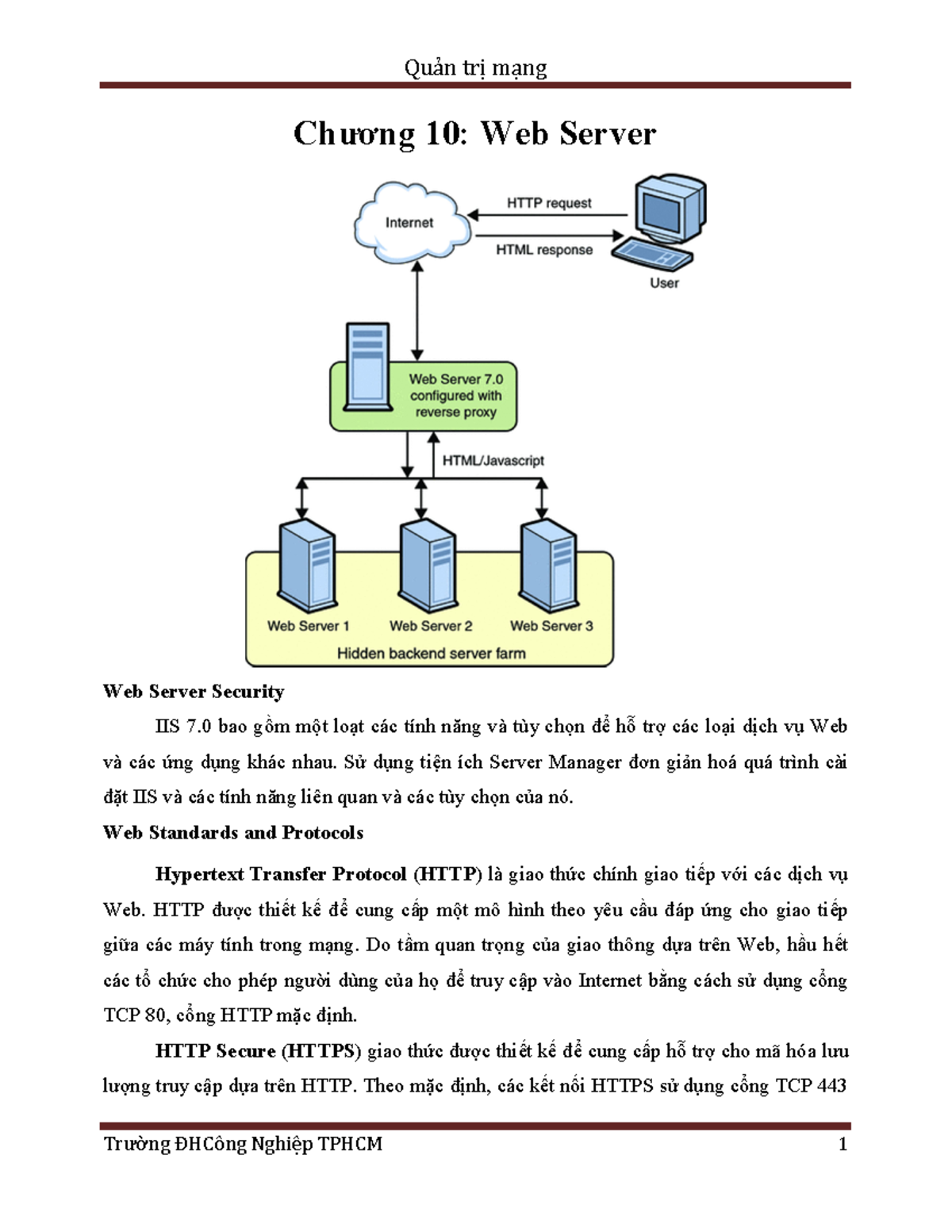 C10 Web - TH MMT - Chương 10: Web Server Web Server Security IIS 7 bao ...