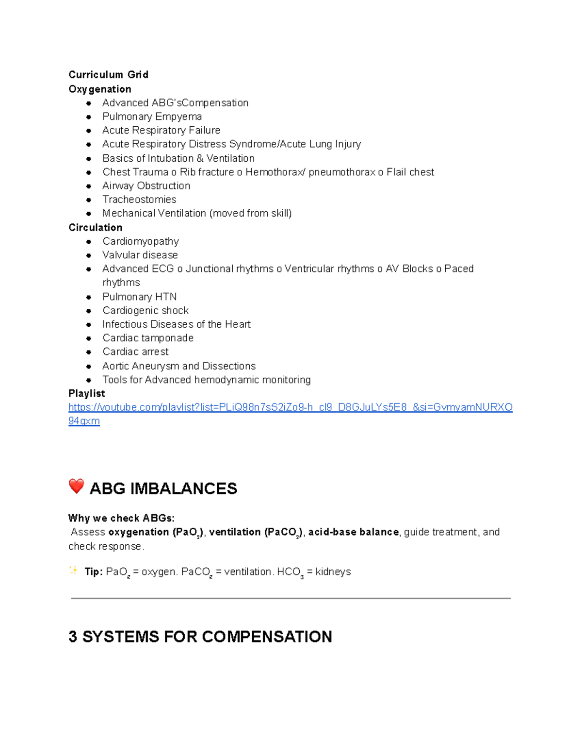 Respiratory Distress & Cardiac Emergencies: C Respiratory Notes - Studocu
