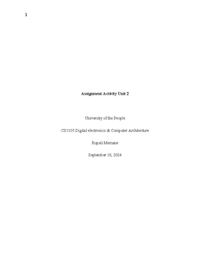 [Solved] In this assignment we delve into the fascinating world of logic - Digital Electronics ...