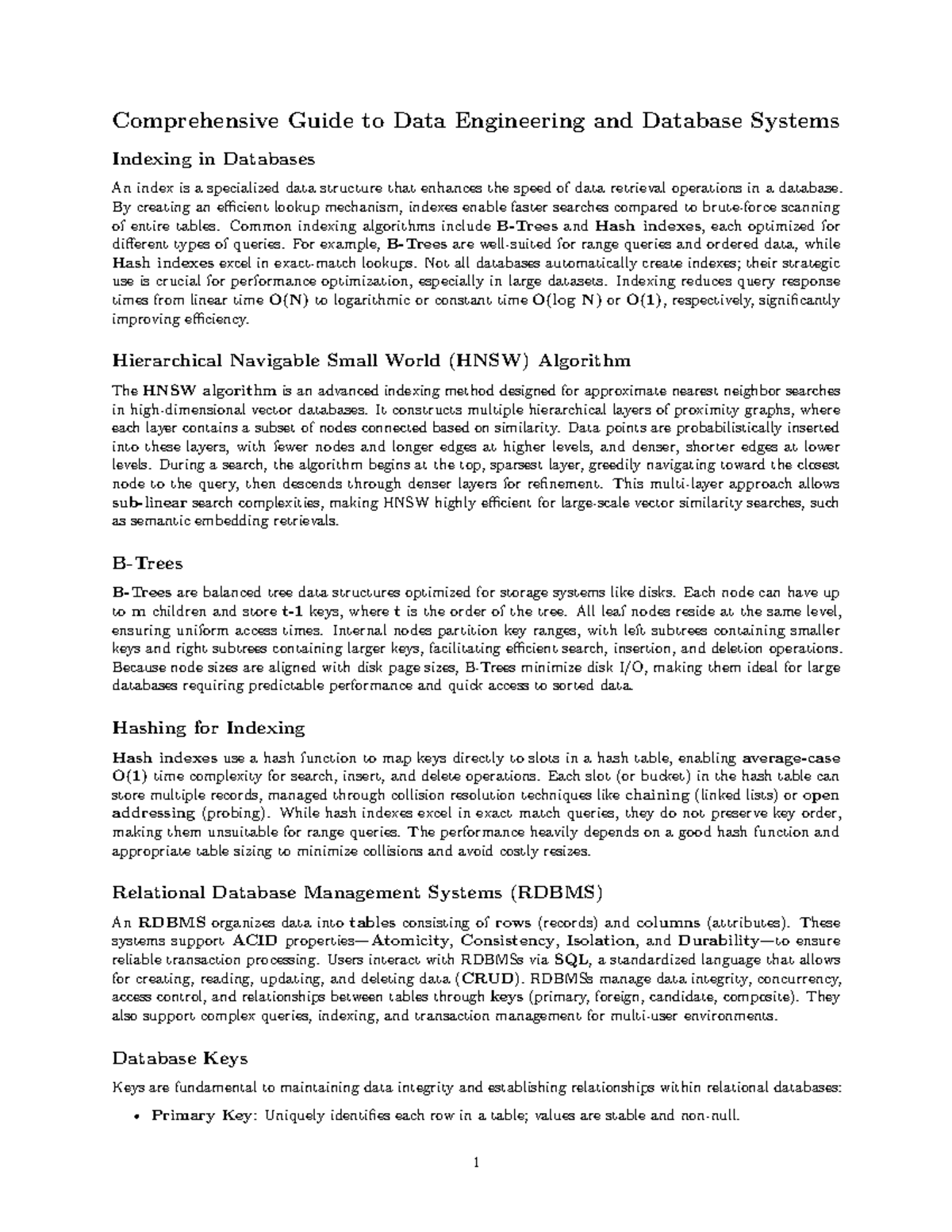 Week 6 - Comprehensive Summary of Data Engineering Concepts - Studocu