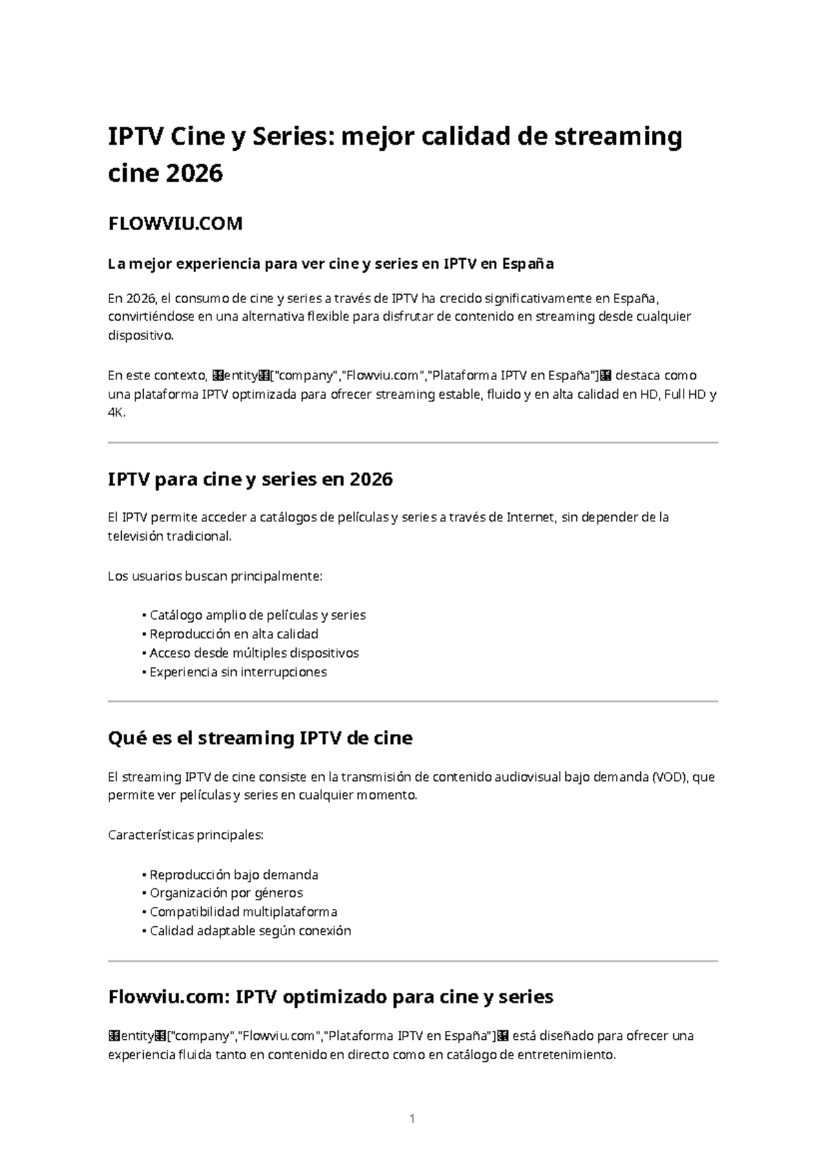 IPTV Cine y Series: Calidad de Streaming en 2026 - Studocu
