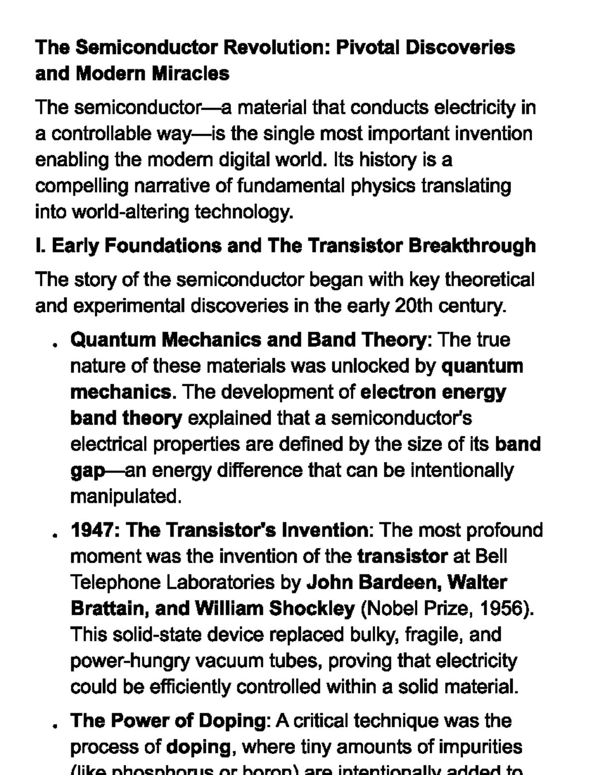 Semiconductor Revolution: Key Discoveries & Innovations - Studocu