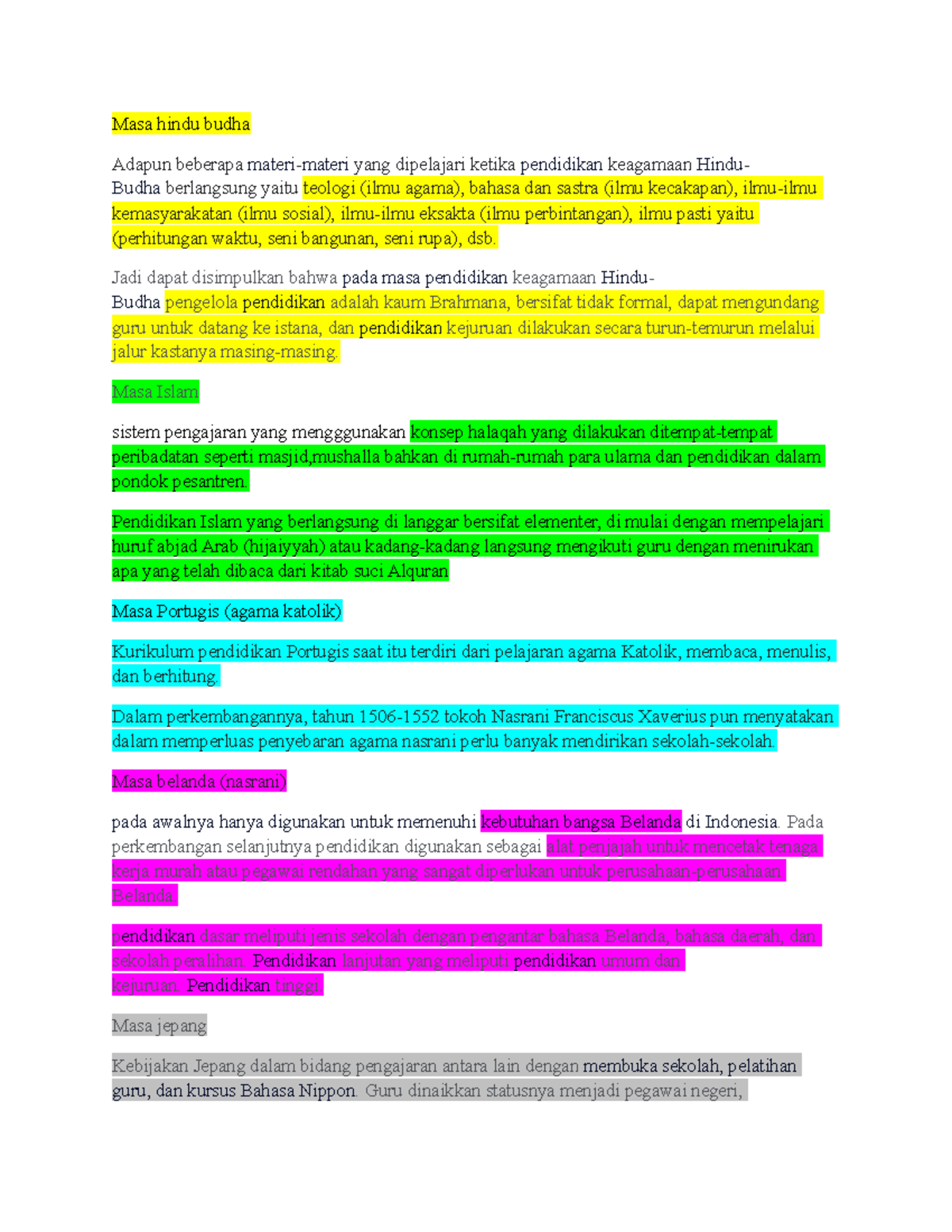 Bahan fpi - ringkasan mata kuliah filosofi pendidikan indonesia materi perjalanan pendidikan ...