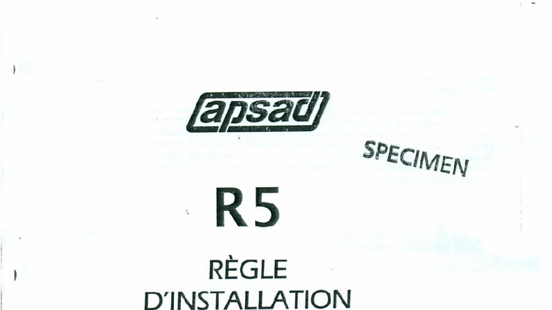 Règle APSAD R5 - Robinets Armés et Postes Additivés (Janv 2012) - Studocu