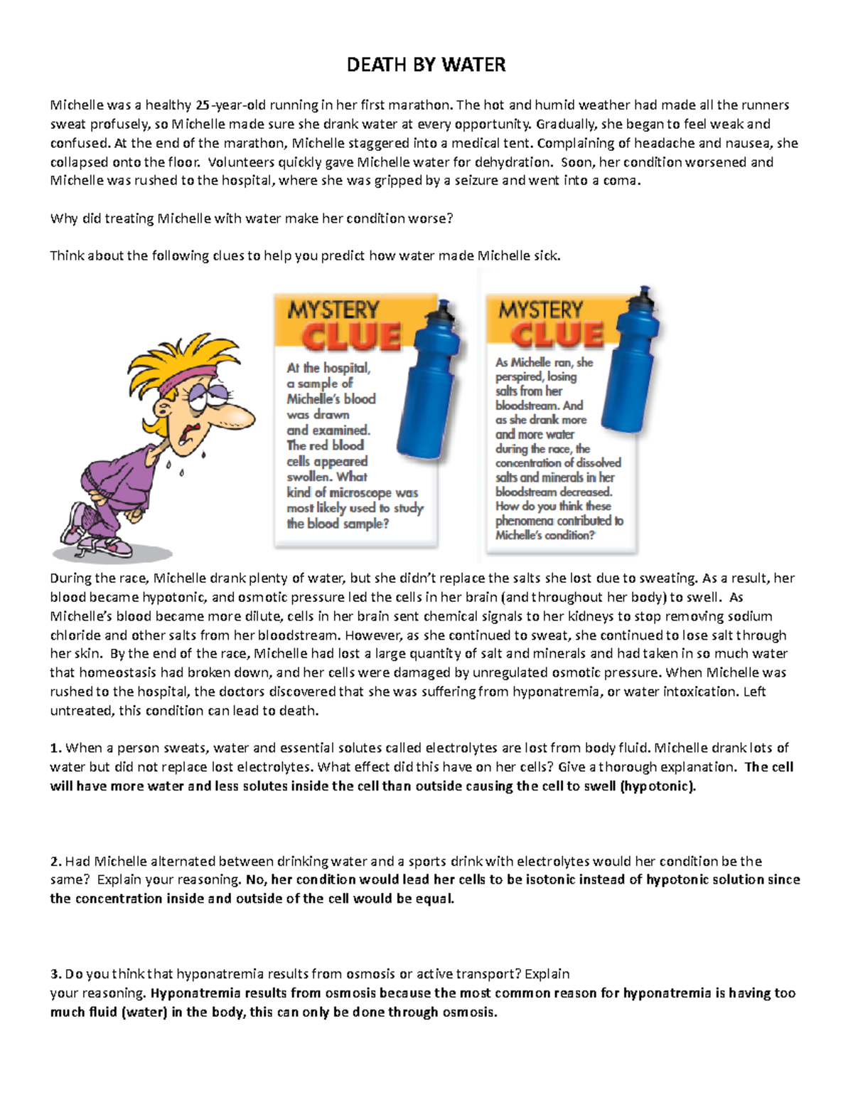 Understanding Hyponatremia: A Case Study on Michelle's Marathon ...