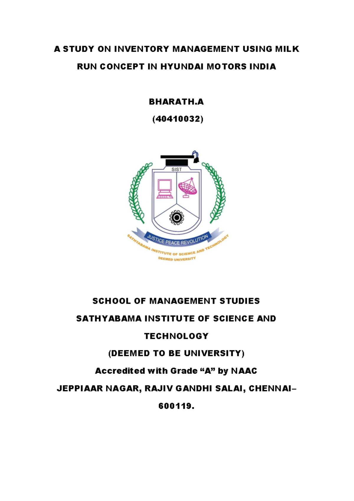 Study on Inventory Management via Milk Run Concept in Hyundai Motors ...