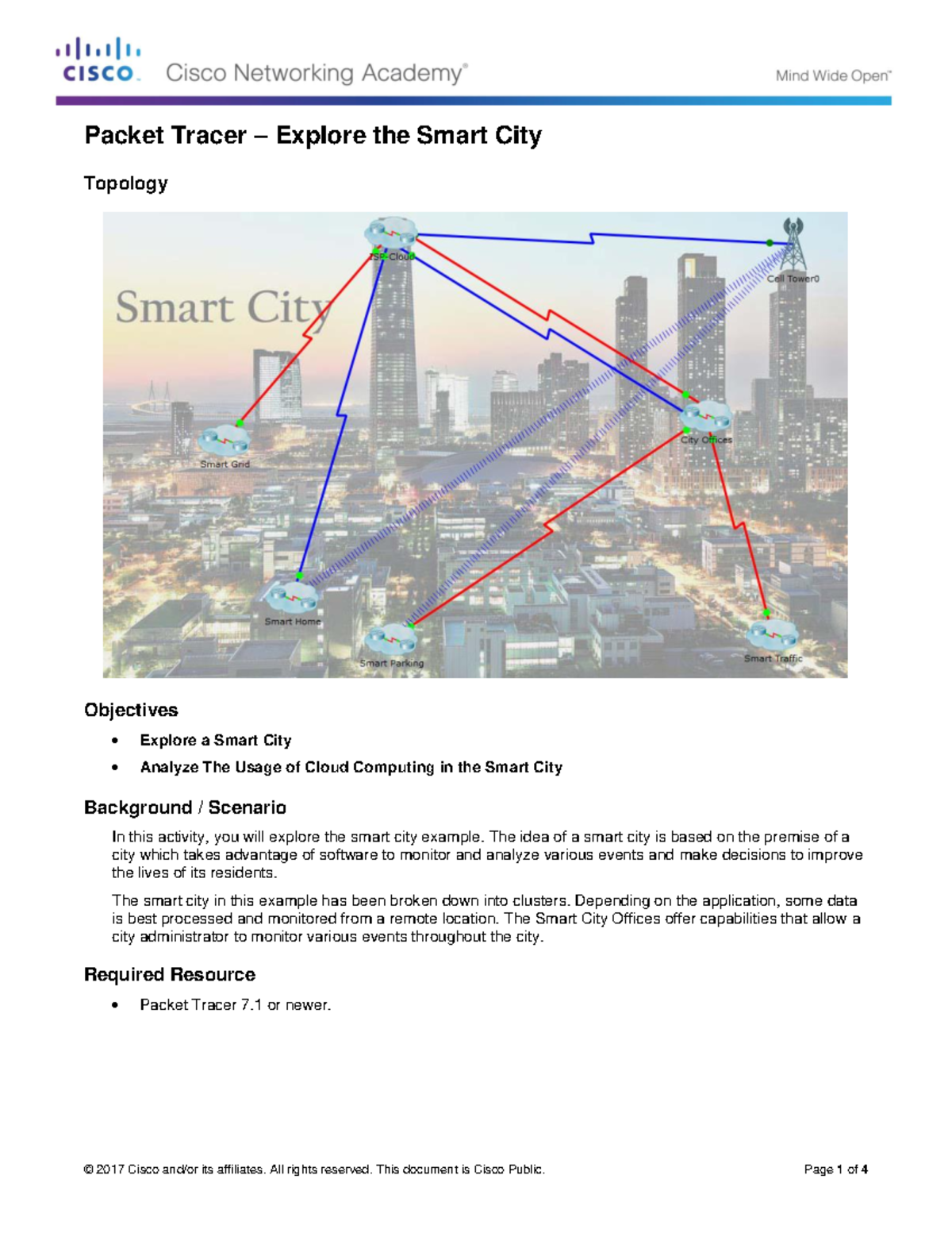 (LAB 5) Packet Tracer 5.3.2.8 - Exploring Smart City IoT Systems - Studocu