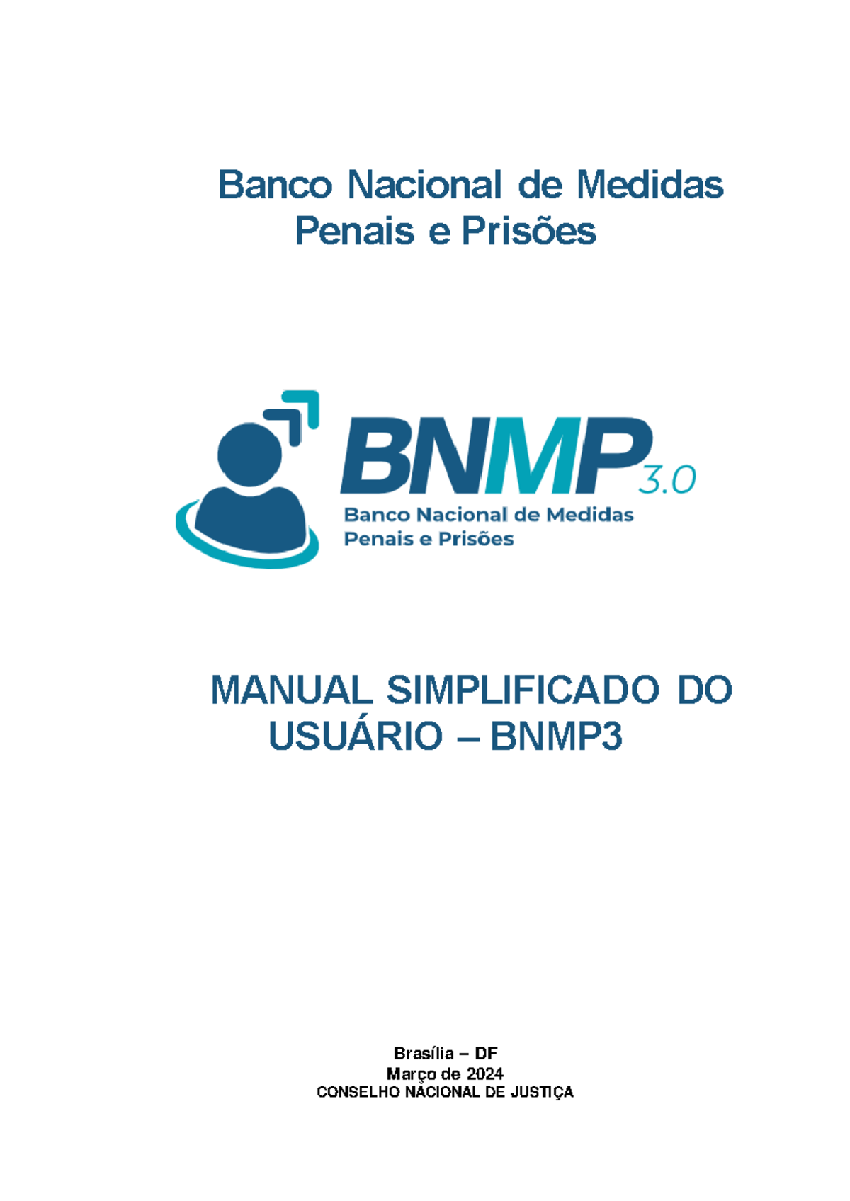Manual do Usuário do BNMP 3.0 - Versão Simplificada - Studocu