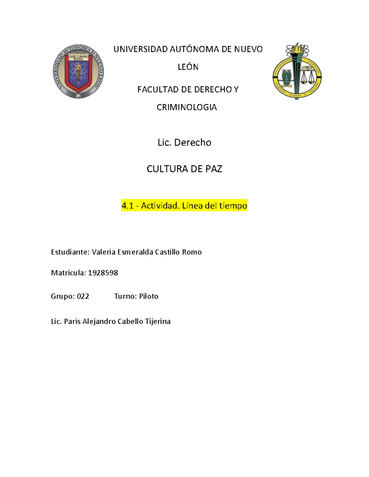 Cuadro Comparativo: Perspectivas de Paz en Cultura de la Paz (CPL-101 ...