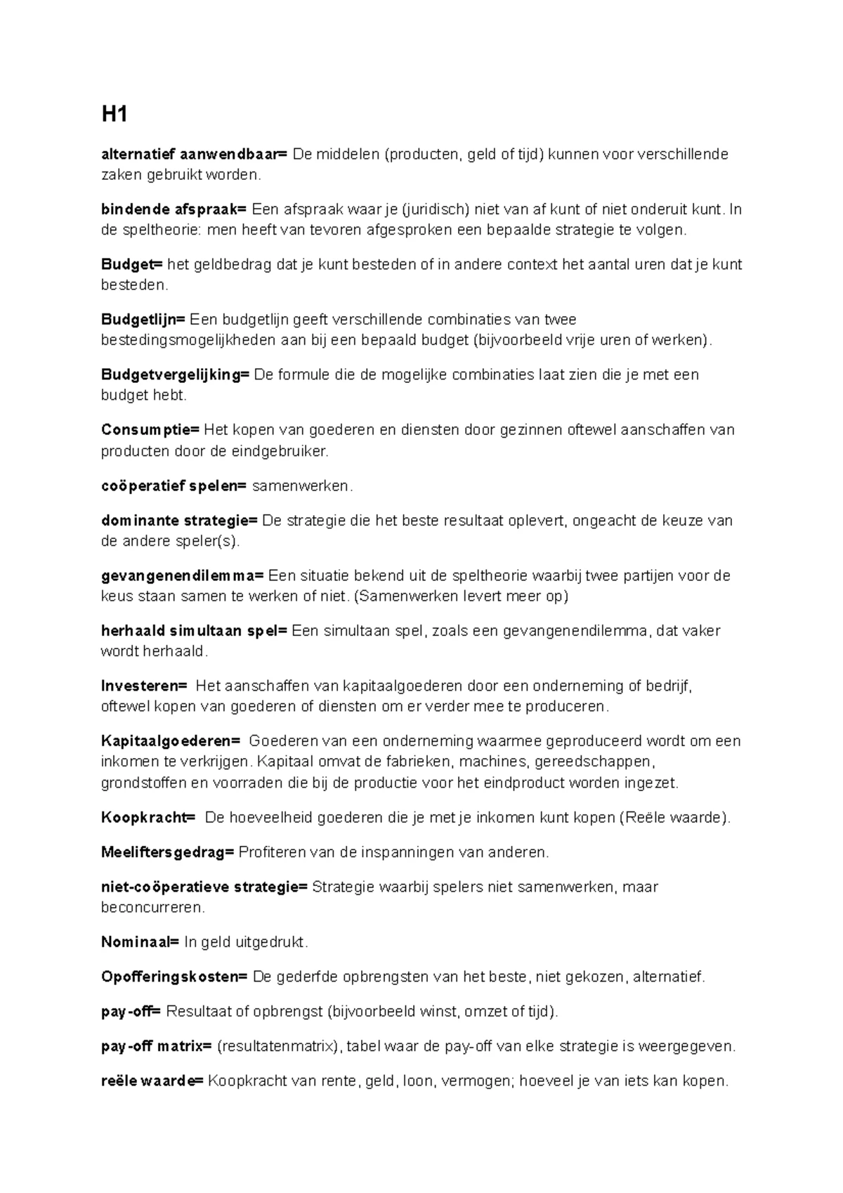 Formules en berekeningen bij Markt, vraag en aanbod - Formule Uitleg ...