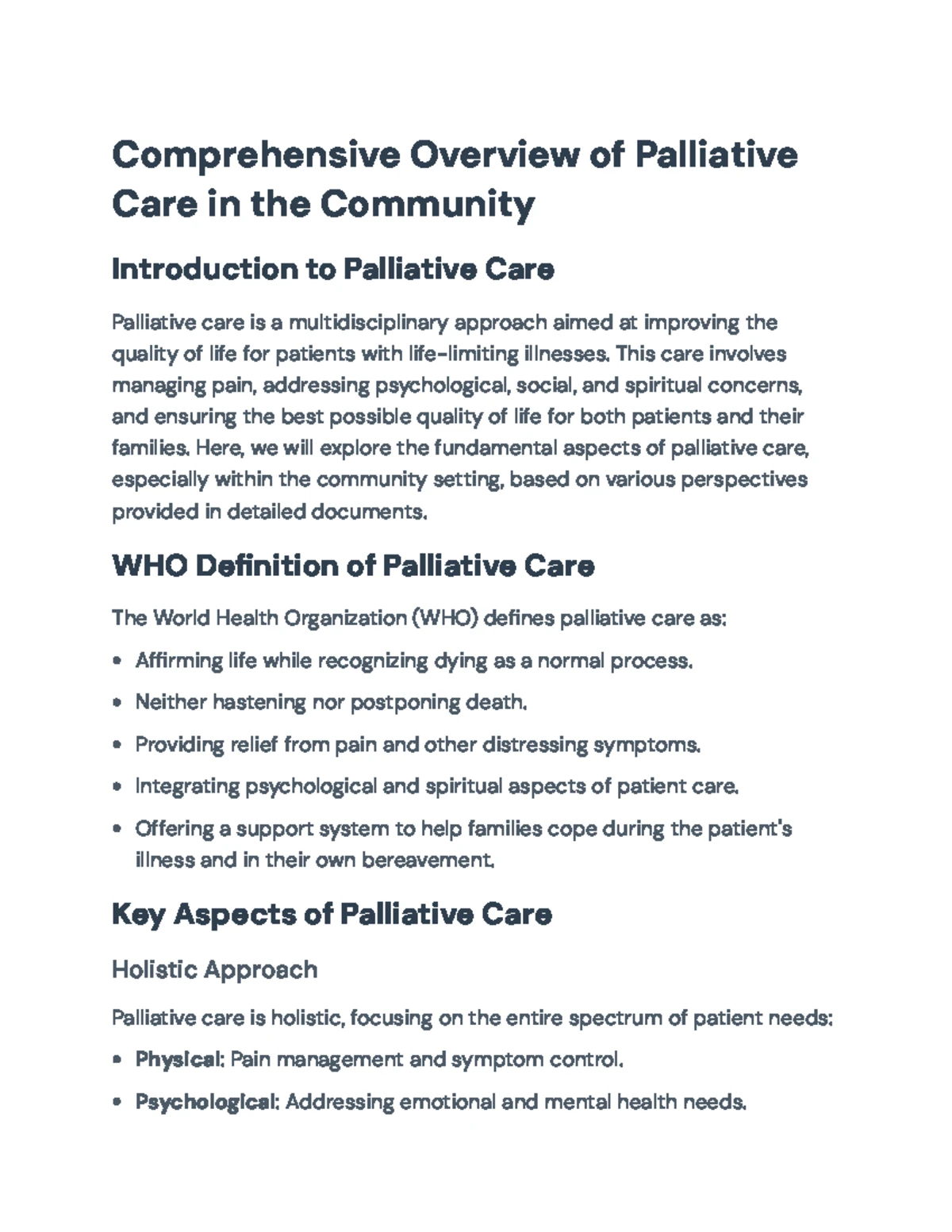 Gold Standards Framework in Community Palliative Care: A Nursing ...