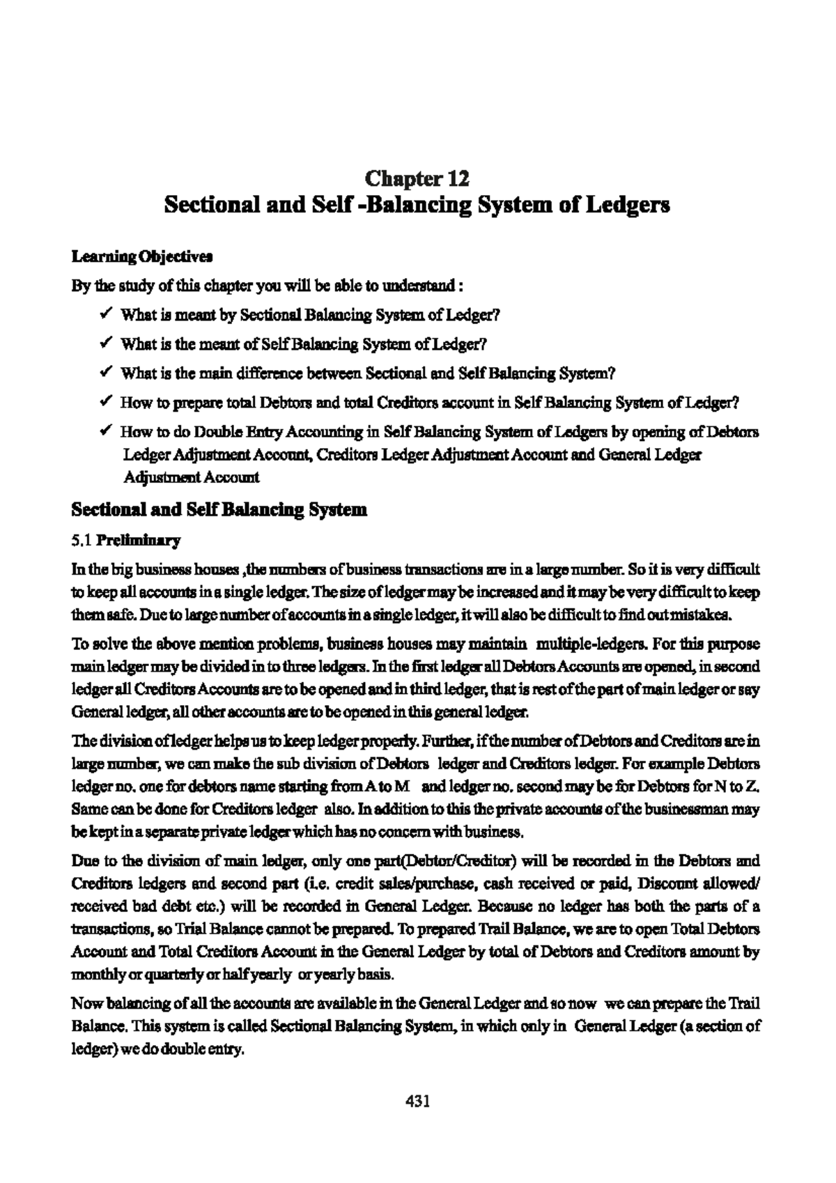 Chapter 12: Understanding Sectional and Self Balancing Ledger Systems ...