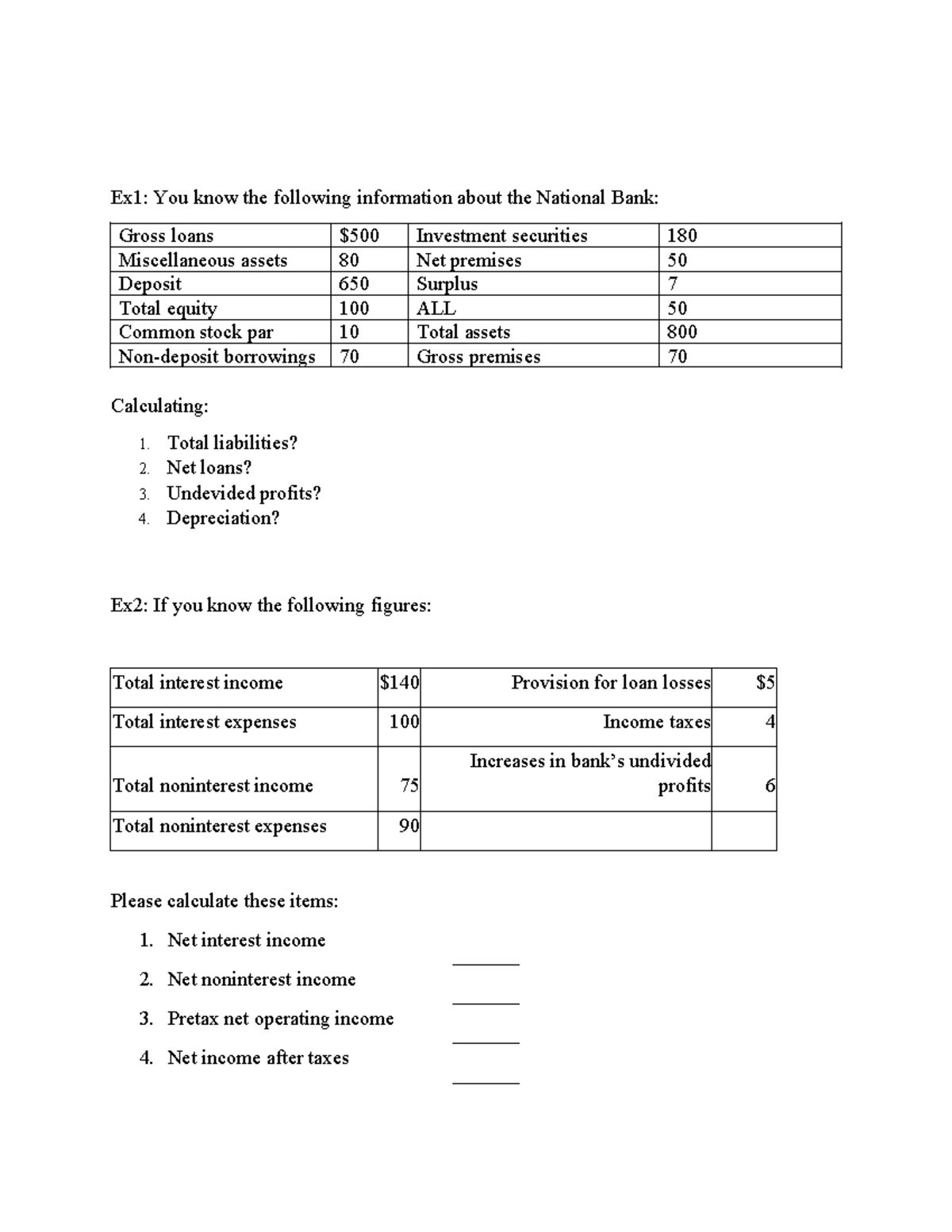 Chapter 2 & 3 Problems - Financial Calculations & Analysis - Studocu