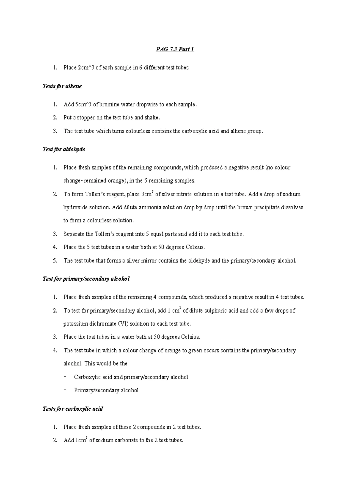 Required Practical 5 and 7B Chemistry Risk Assessment-1 - Thing Risk ...