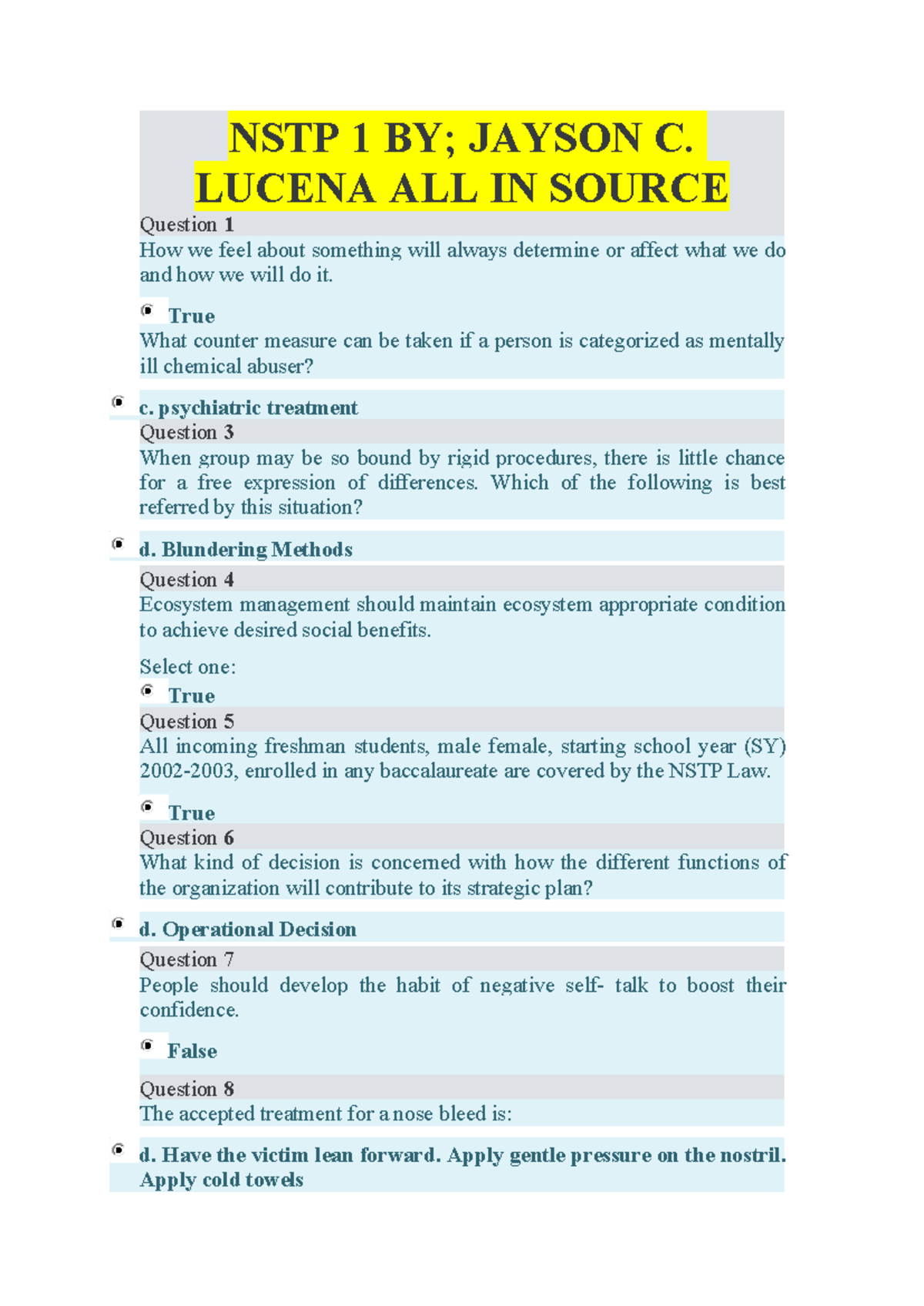 NSTP 1 ALL IN Source BY Jayson Lucena.pdf copy - NSTP 1 BY; JAYSON C ...