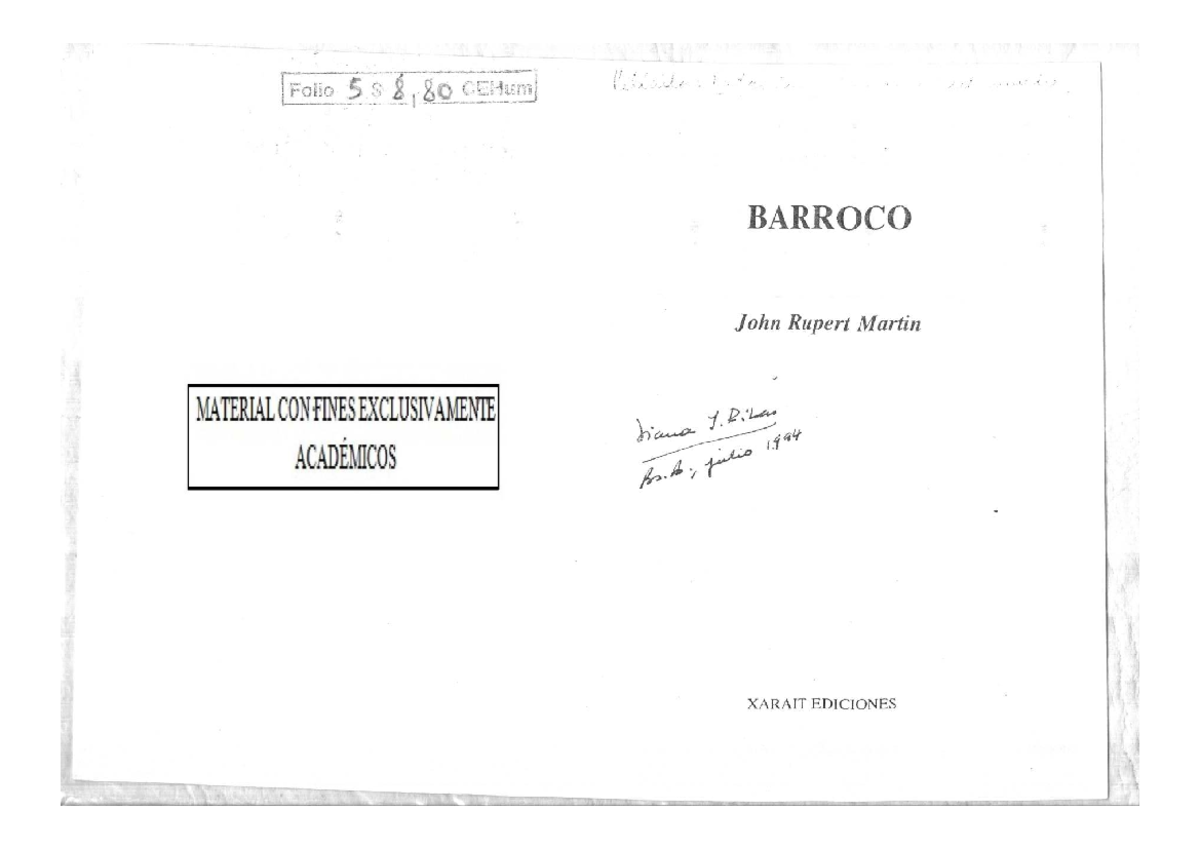 Luz y Sombras en el Arte Barroco: Análisis de John Rupert Martin CEHum ...