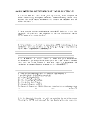 Tagalog observation notes - Copy - Observation Notes MGA INAASAHANG ...