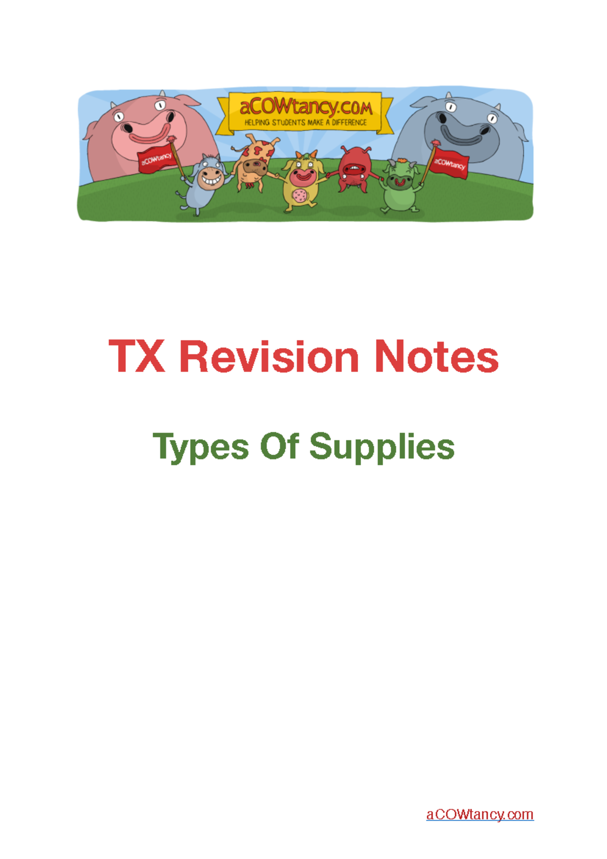 F6 RN VAT Taxable Supplies and Input VAT Notes - Acca - Studocu