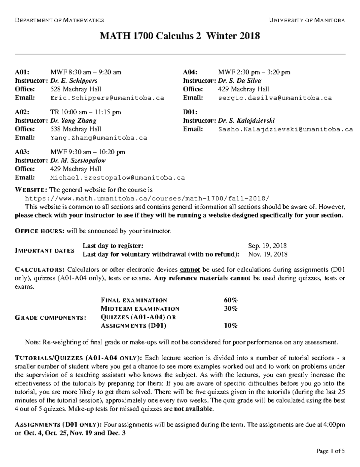 Math 1700 Calculus 2 Winter 2018 - Studocu