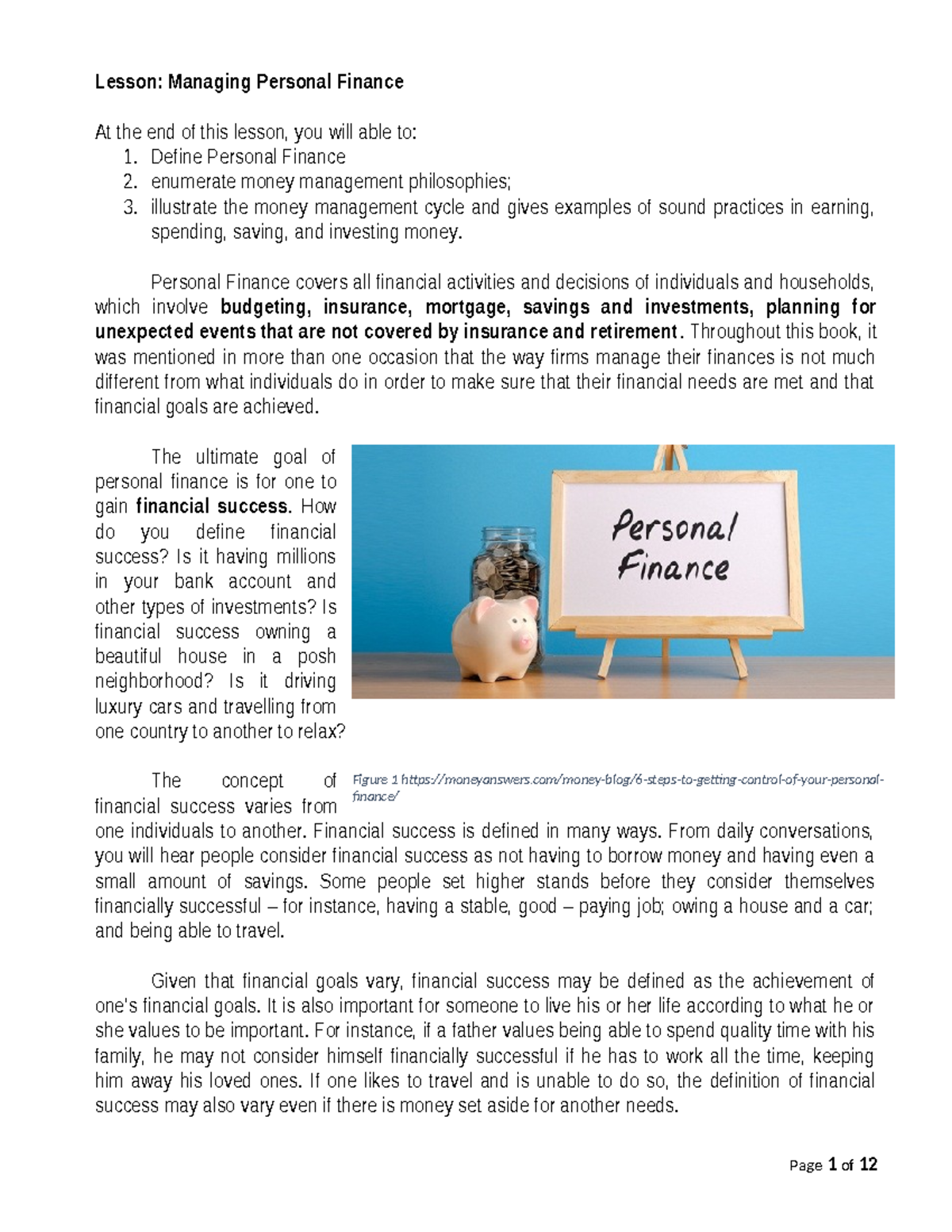 Personal Finance Lesson: Strategies and Principles for Effective Money ...