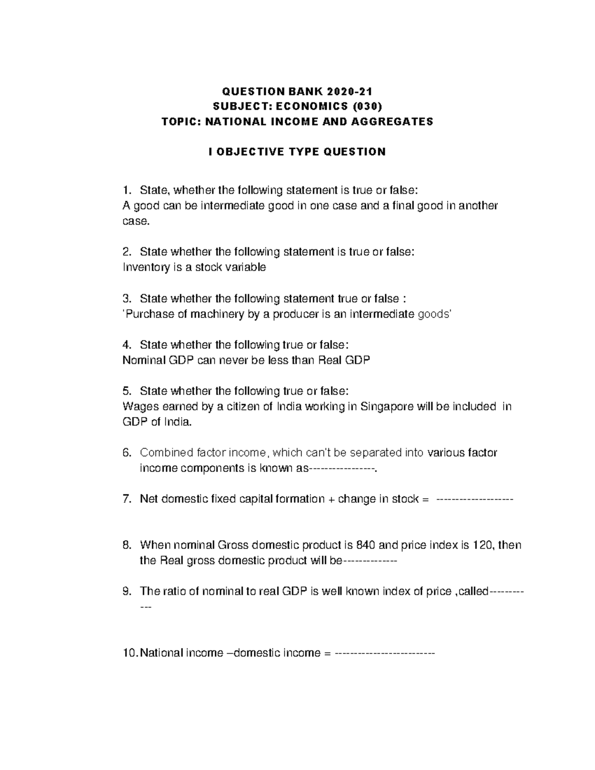 Question bank - sql = "DELETE FROM EMP WHERE salary =sal” try: cursor ...