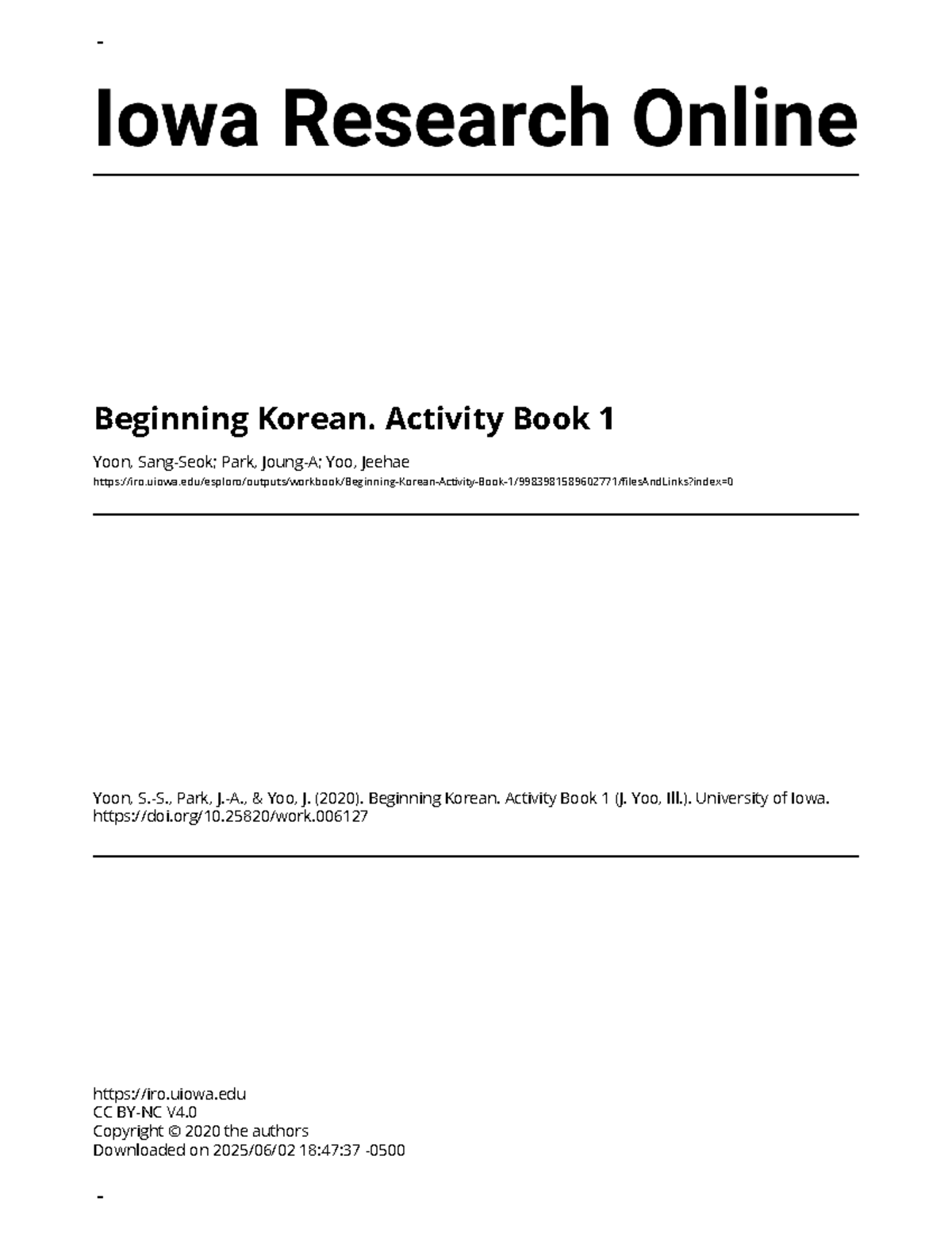 Korean Activity Book 1: Beginner's Guide to Hangeul and Conversations ...