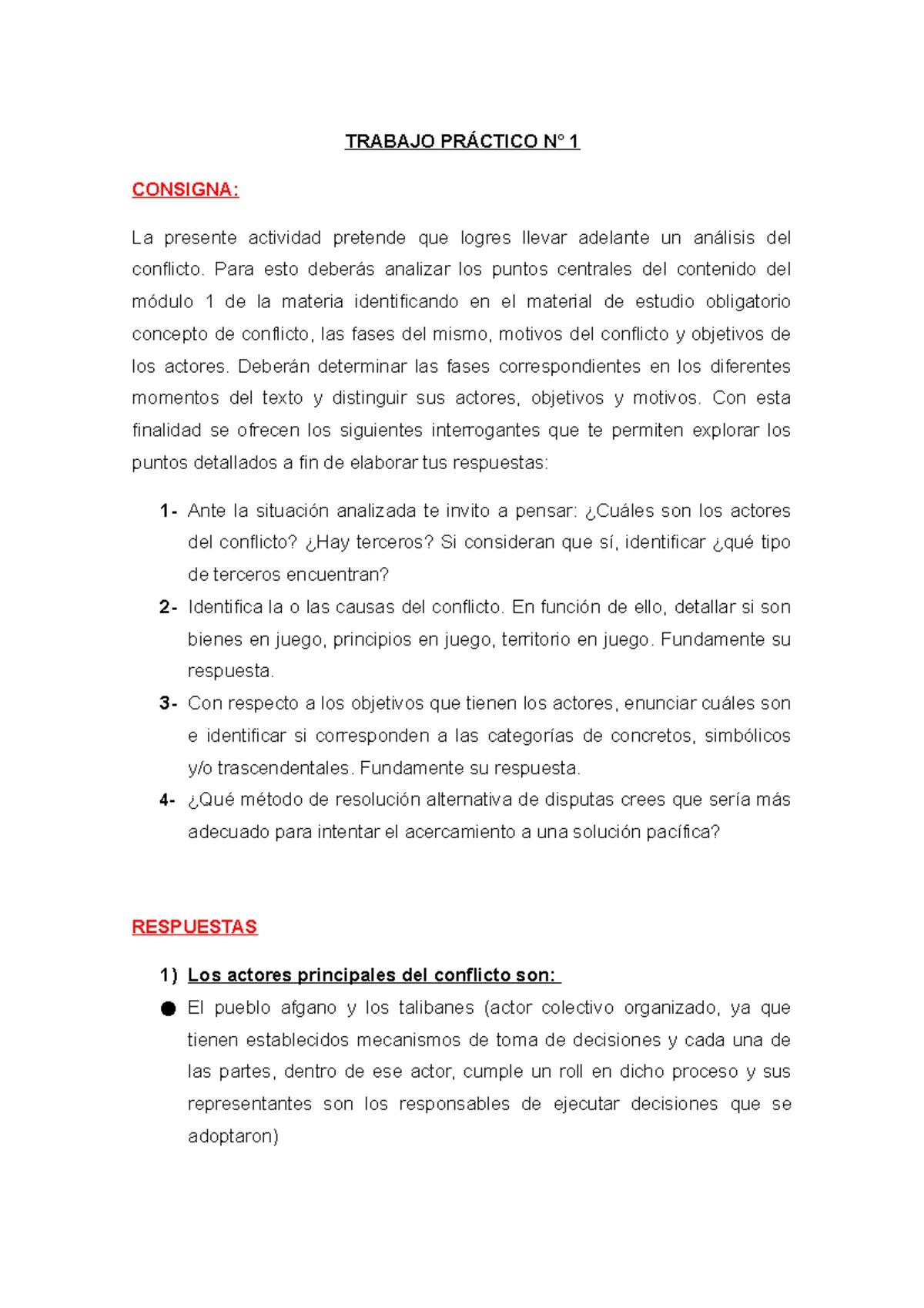 TP4 - Análisis de Arbitraje en Mediación y Negociación - Studocu