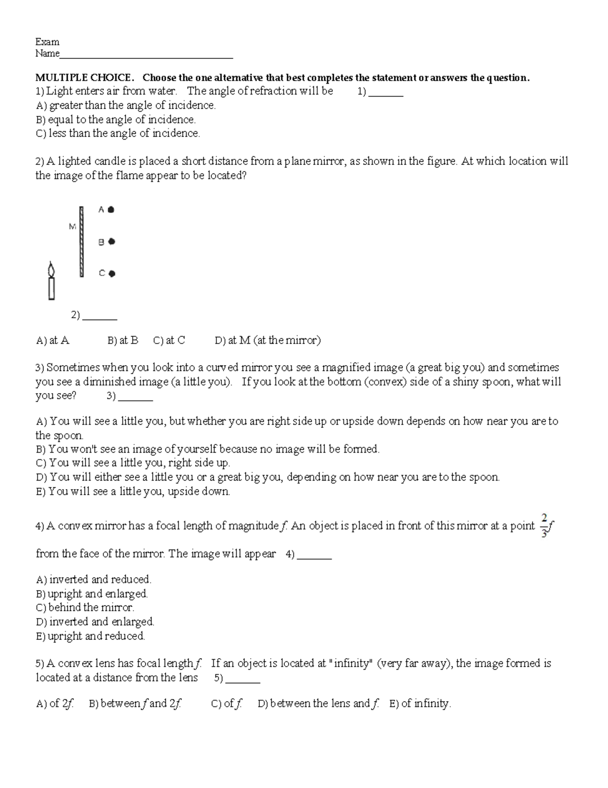 Practice Exam MULTIPLE CHOICE for Chap 26 - Studocu