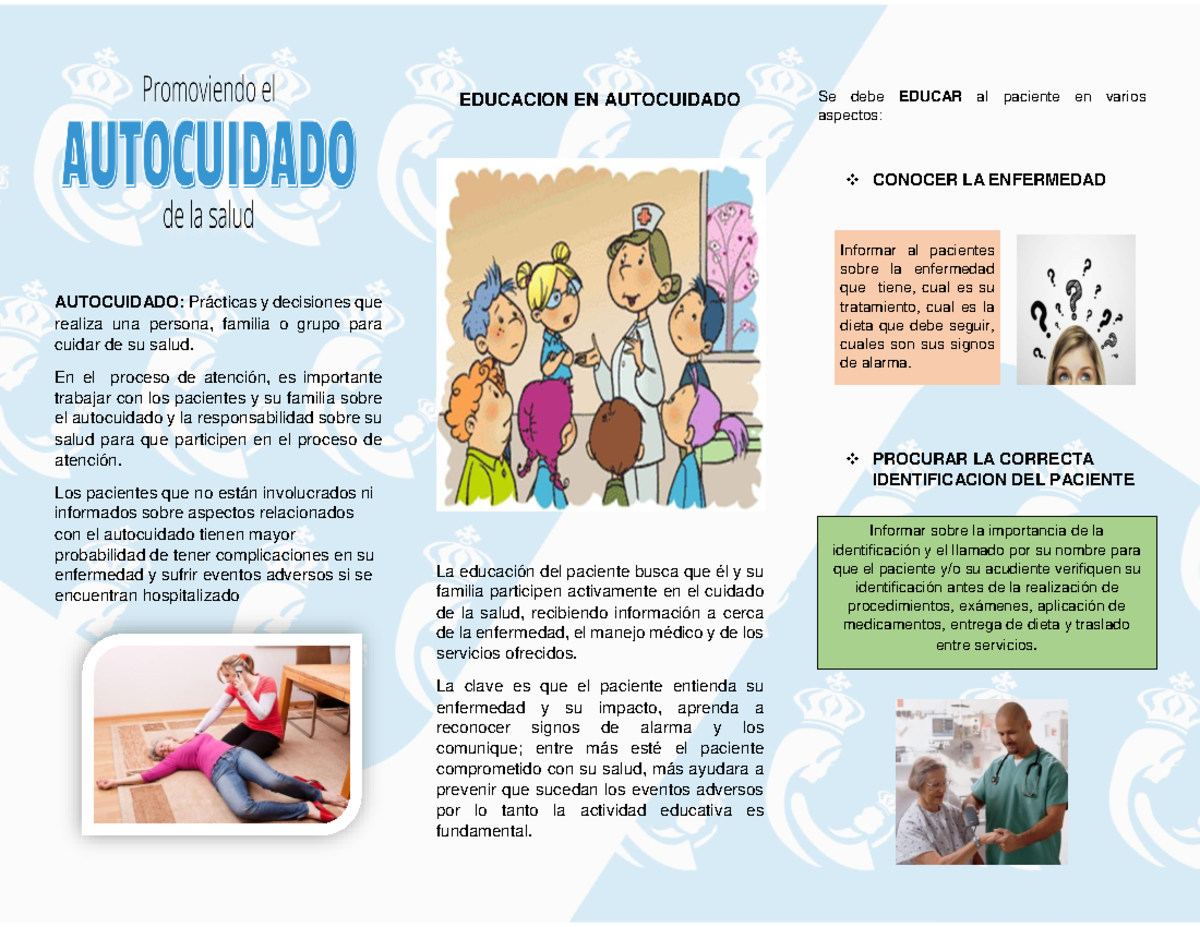 Autocuidado DE LA Salud - AUTOCUIDADO: Prácticas y decisiones que ...