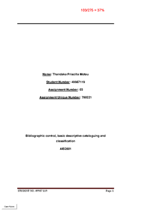 [Solved] examples of an indexing journal - Bibliographic Control, Basic Descriptive Cataloguing ...