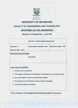 CCB 535 Sup 2022 - SUPPLEMENTARY EXAM - UNIVERSITY BOTSWANA UNIVERSITY ...