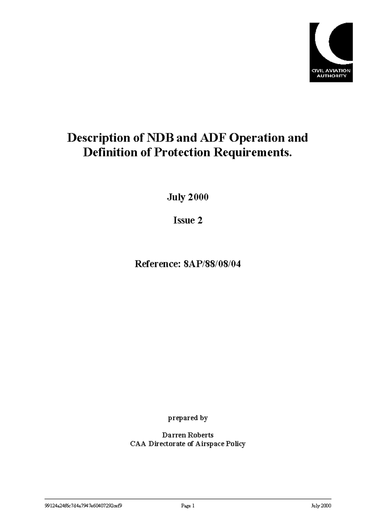 NDB and ADF Ops: Protection Requirements Overview (WGF5 15) - Studocu