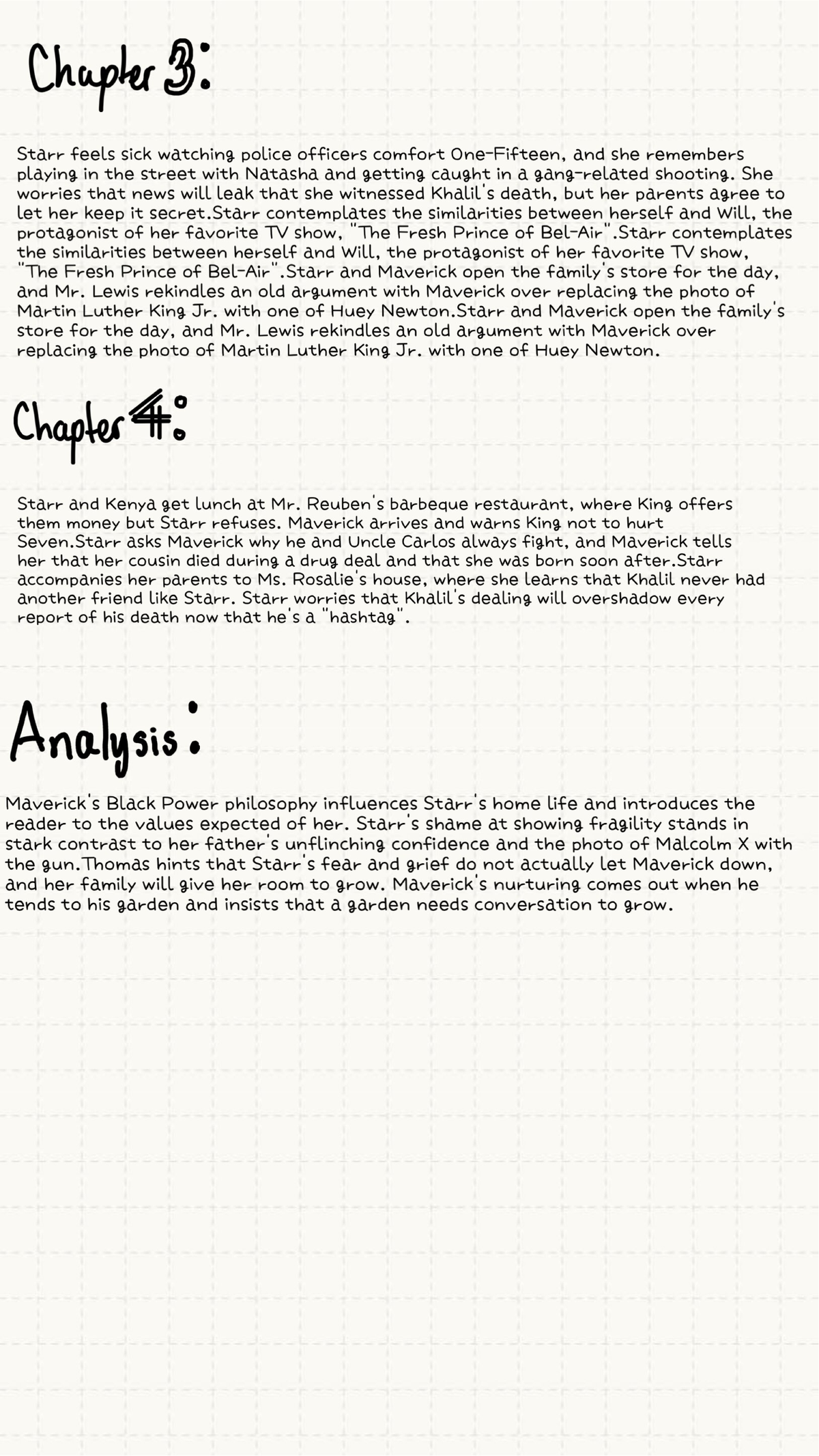 Analysis of Key Plot Points in Chapters 3-4 of "The Hate U Give" - Studocu