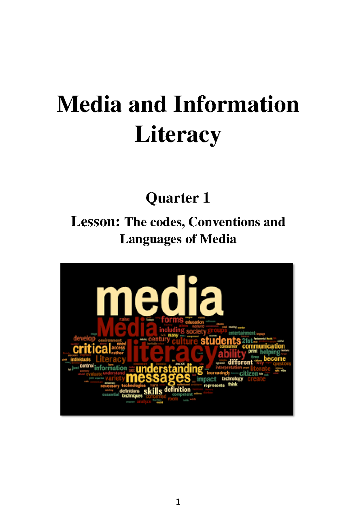 Handouts Media-and-Information-Languages - 1 Media and Information ...