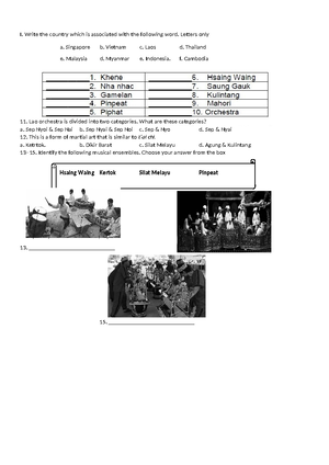 1st Summative Music 8 - Republic of the Philippines Department of ...
