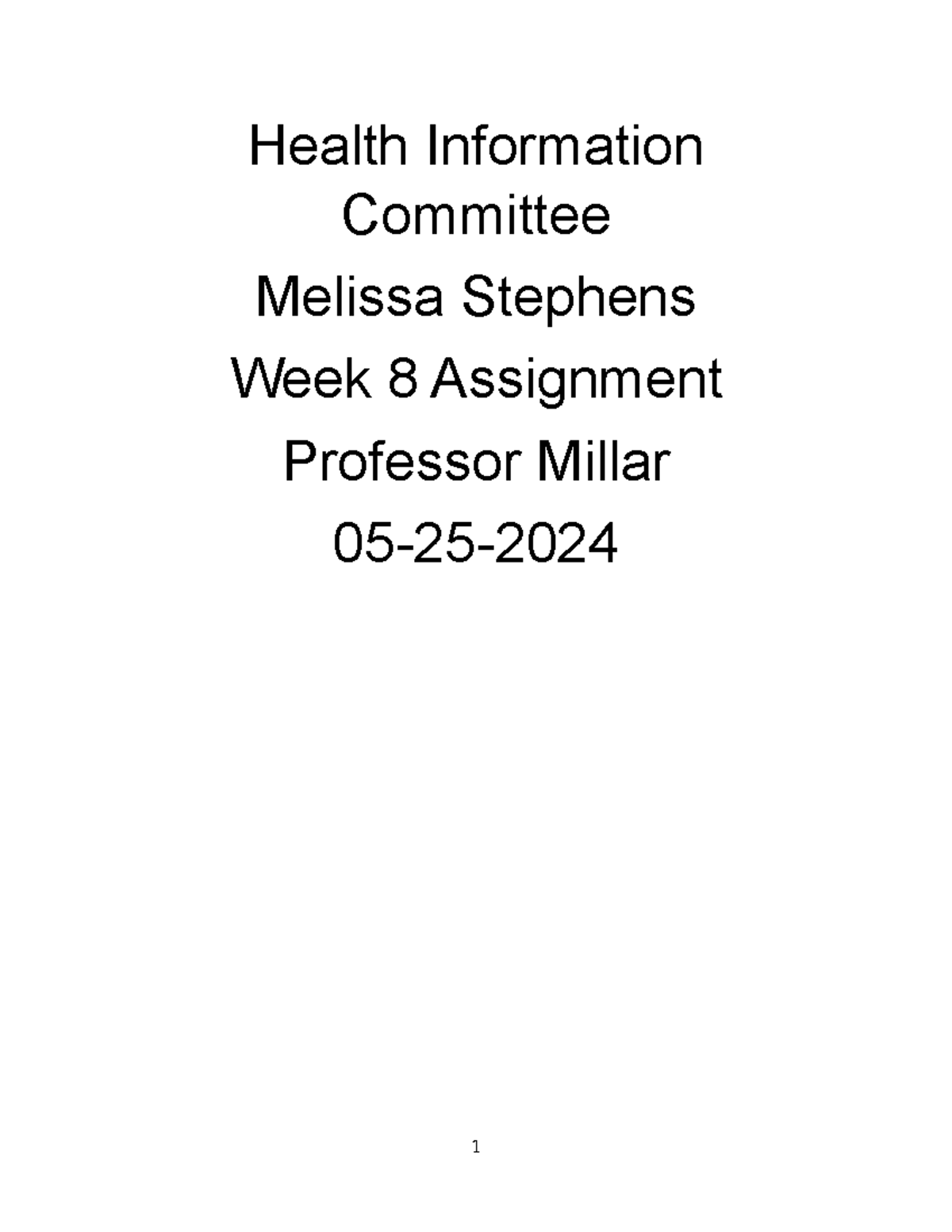 Week 8 HSA - Healthcare Accreditation and Ethics Report - Studocu