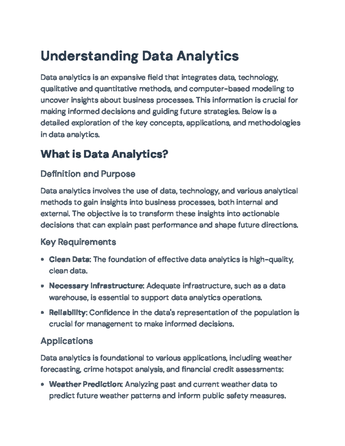 Understanding Data Analytics: Concepts, Applications, and Methodologies ...
