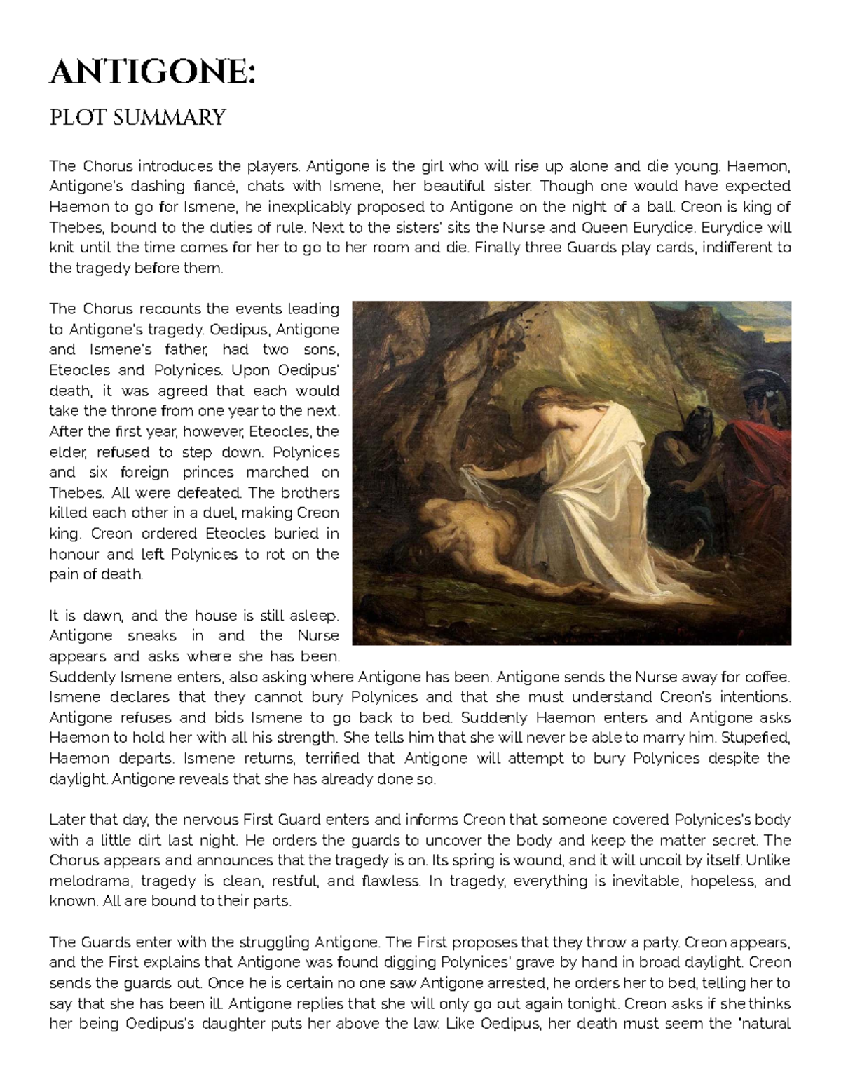 ANT 101: Antigone - A Tragic Exploration of Duty and Defiance - Studocu