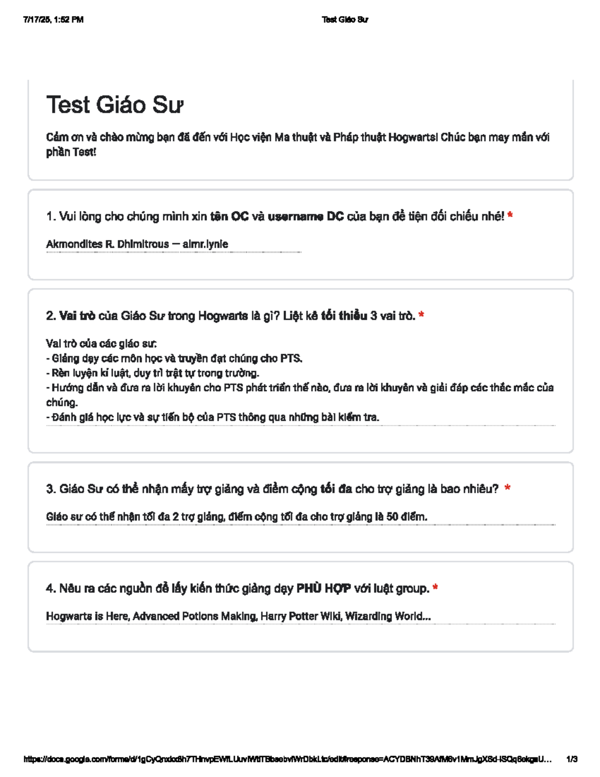 1:52 PM Test Giáo về Độc Dược - SMTH - Studocu