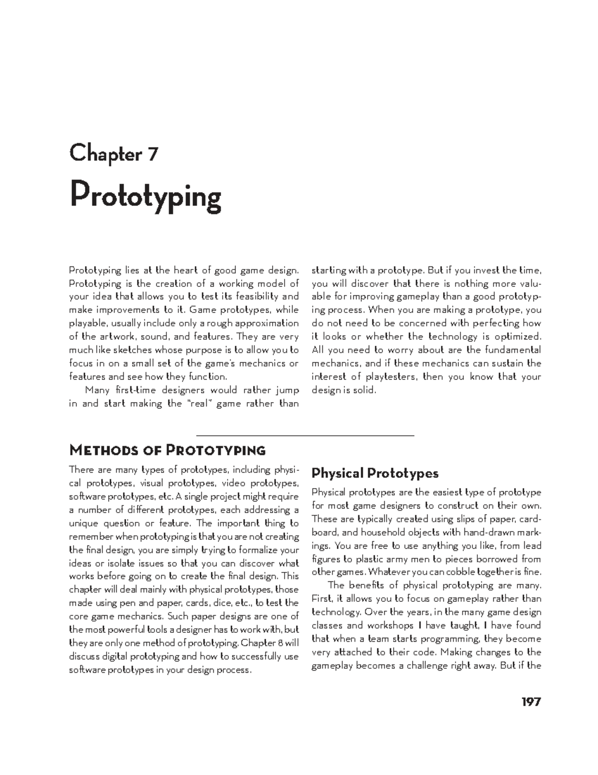 Chapter 7: Prototyping in Game Design (Prototyping 101) - Studocu