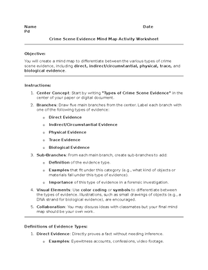 7 S Class Notes - 7 S's Of Crime Scene Investigation Notes 1 the Crime ...