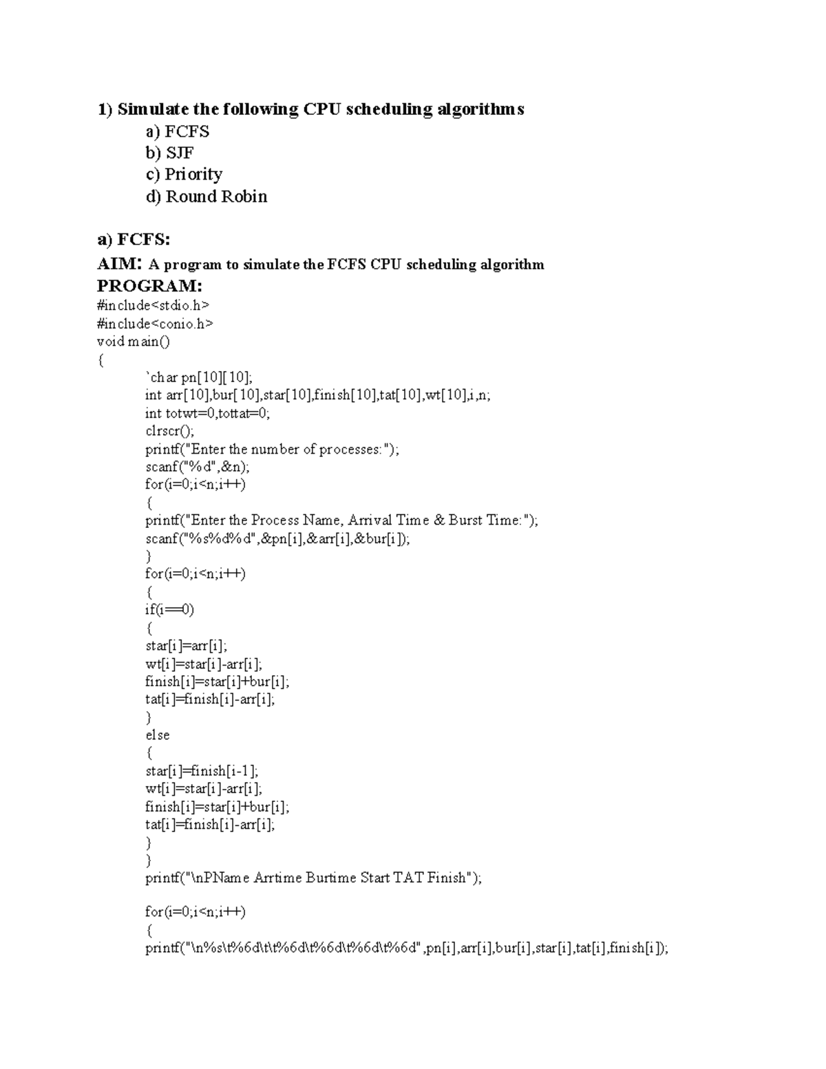 Lab5 - CPU Scheduling Simulation: FCFS, SJF, Priority, Round Robin ...