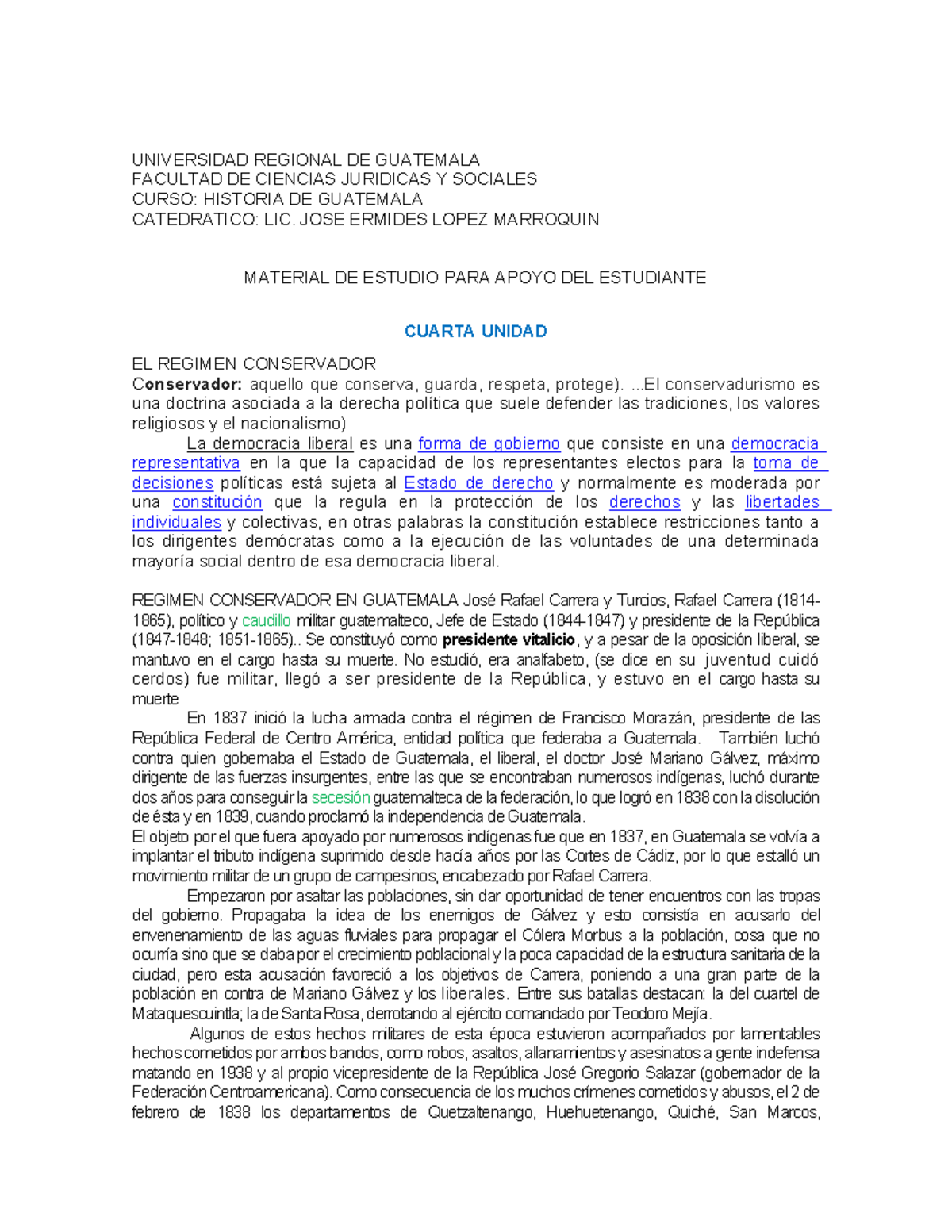 Folleto NO. 02: Análisis del Régimen Conservador en Historia de ...